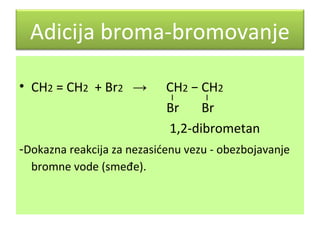 hemijske osobine ugljovodonika | PPT