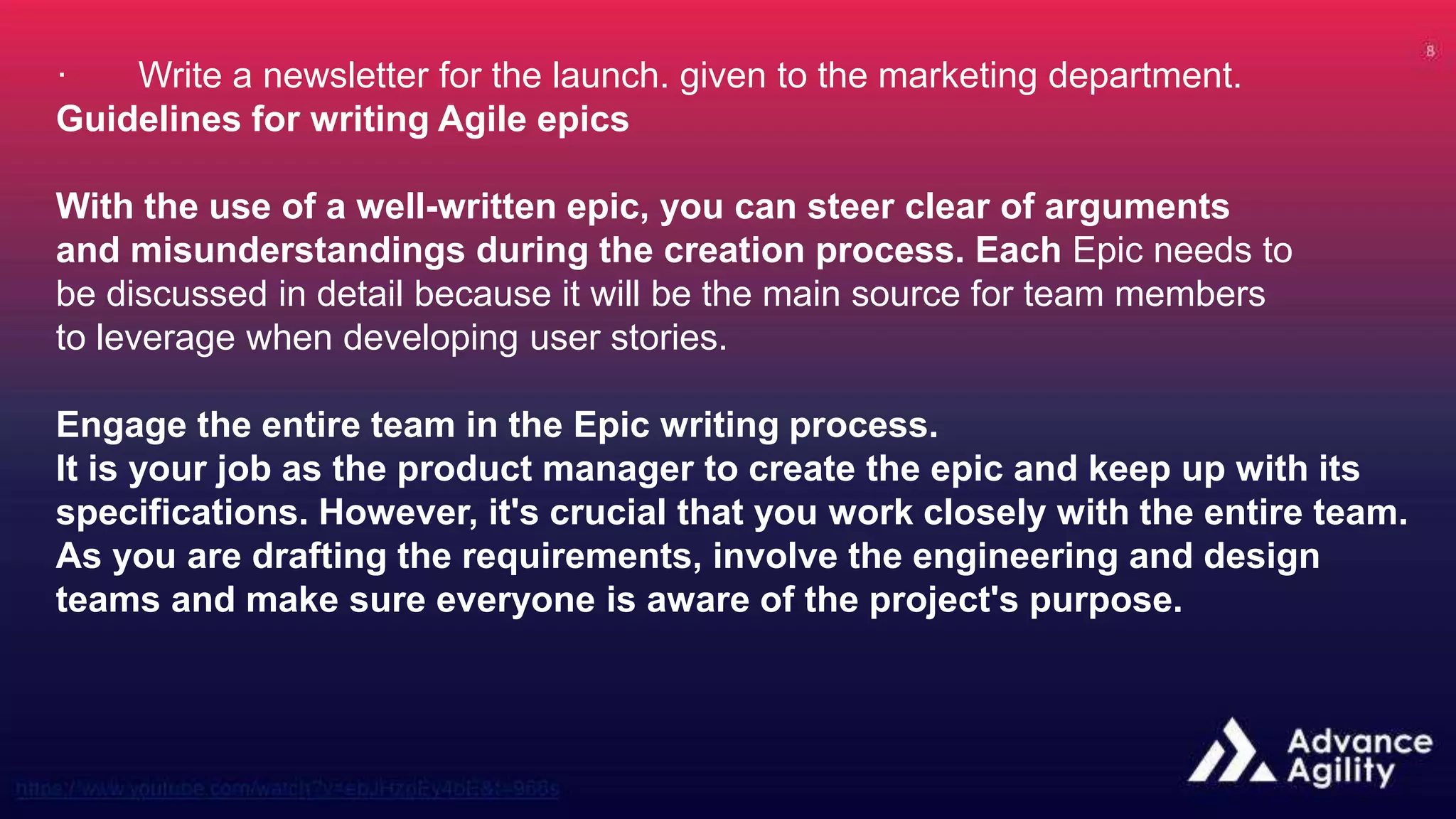 Epic In Agile Pptx