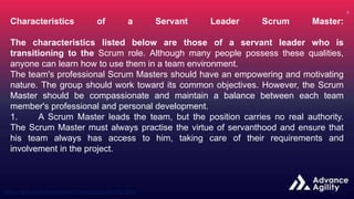Scrum Master as Servant Leader | PPTX
