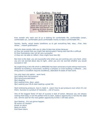 Quit Quitting | PDF