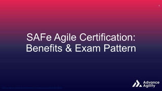 SAFe Agile Certification: Benefits & Exam Pattern | PPT