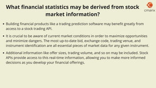 Top 12 Trending Stock Market API for Financial Products | PPTX