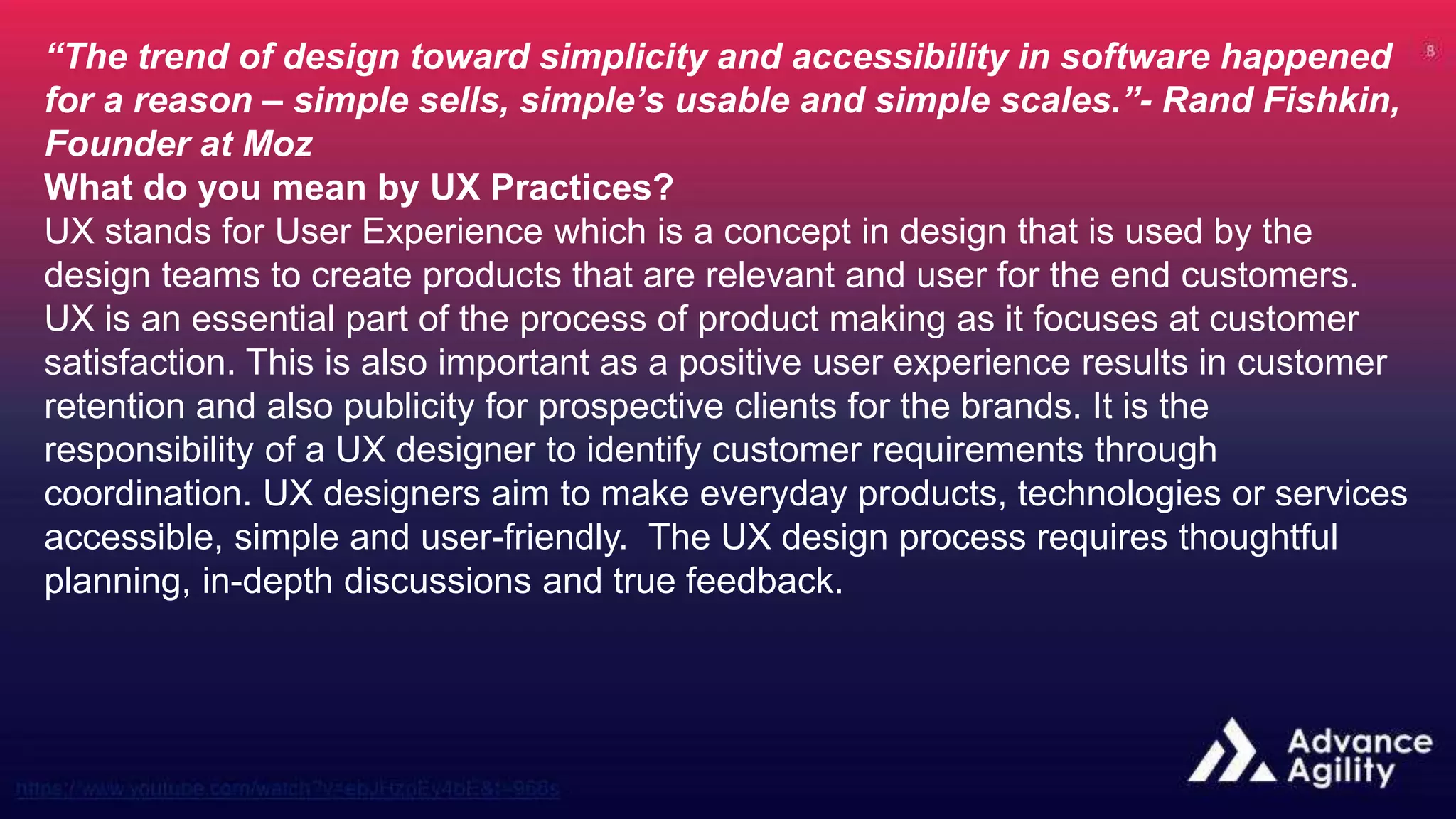 Integration Of UX Practices And Agile Methodology | PPTX