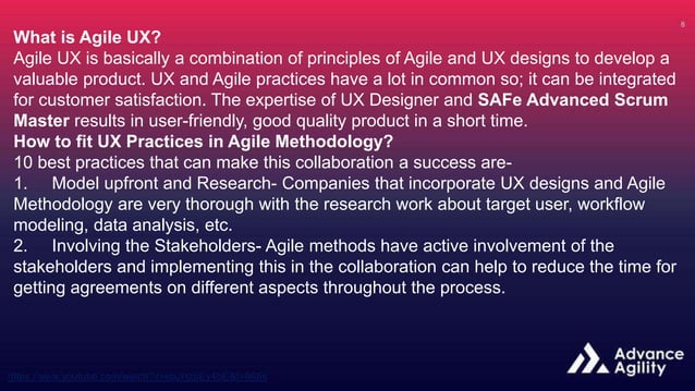 Integration Of UX Practices And Agile Methodology | PPT