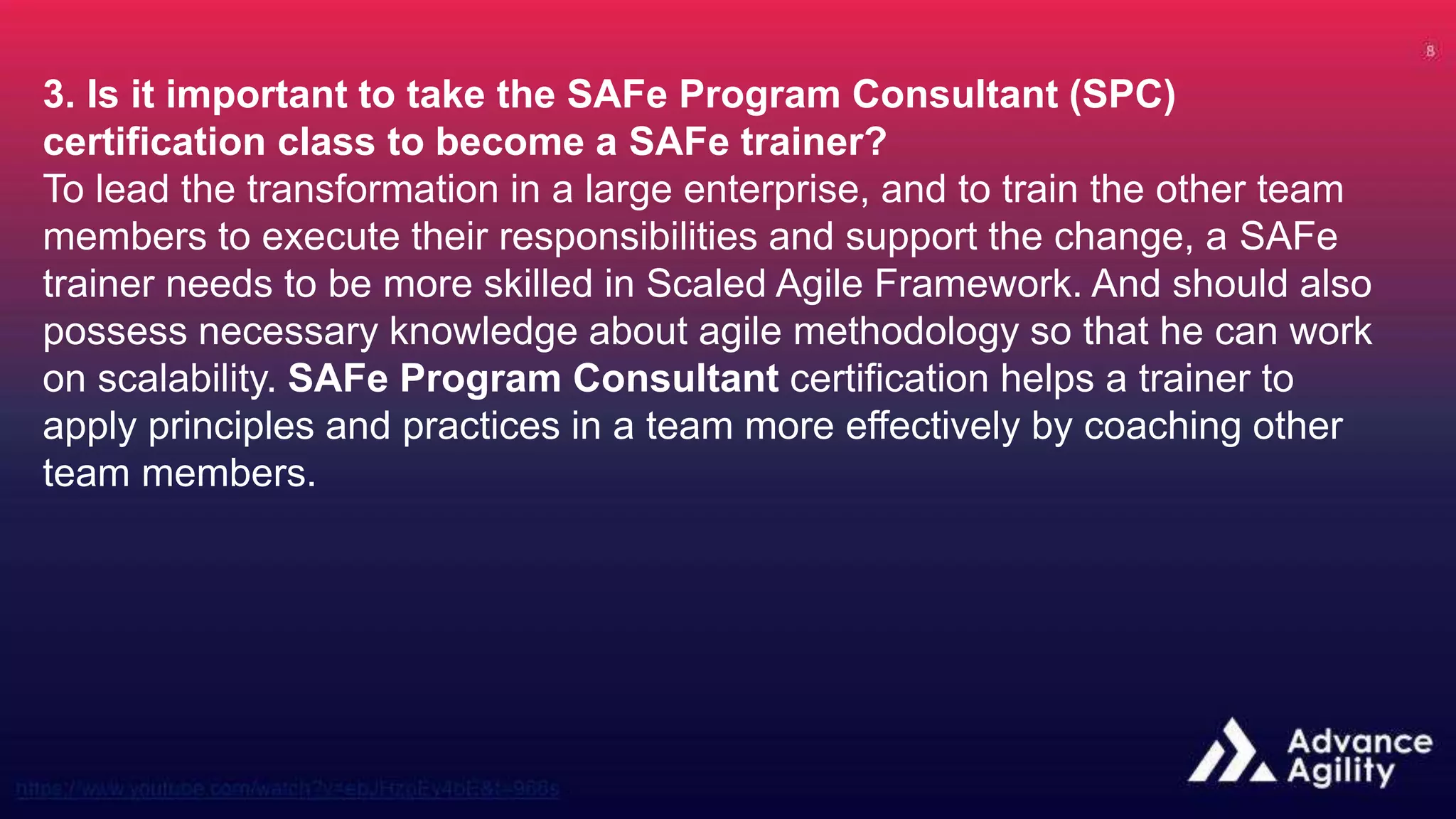 What Are The Steps To Becoming A Scaled Agile Framework Safe Trainer