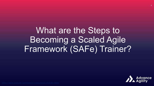 What are the Steps to Becoming a Scaled Agile Framework (SAFe) Trainer ...