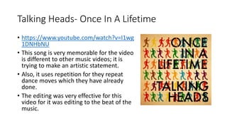 Blog 6 Key features of a music video | PPTX