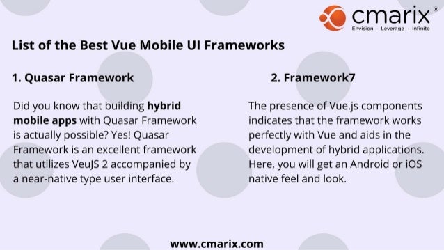 Best Vue Mobile UI Frameworks for Developing Apps | PPTX
