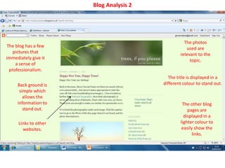 Blog analysis | PPT