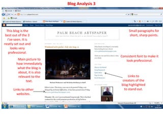Blog analysis | PPT