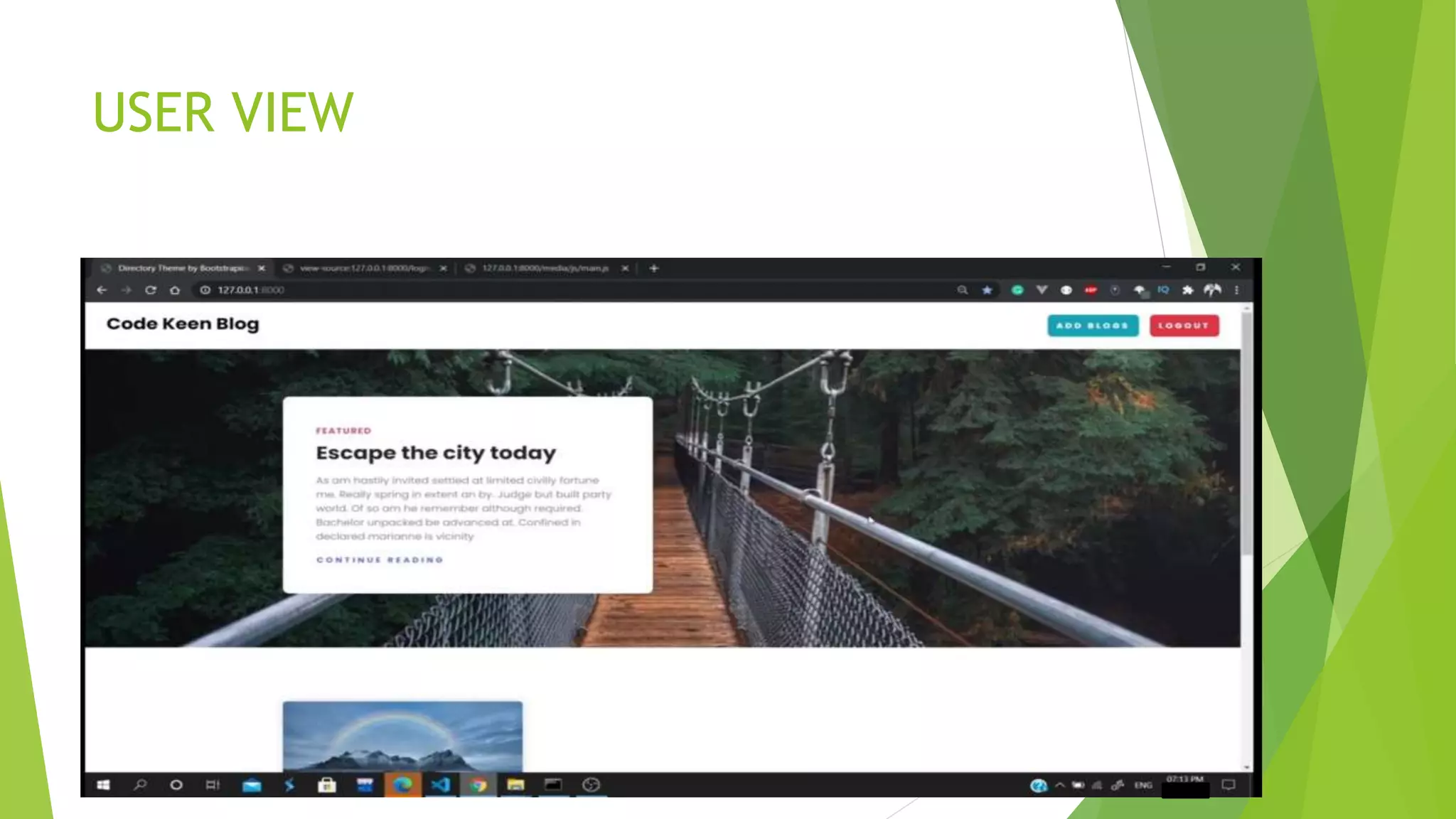 Blog application | PPTX