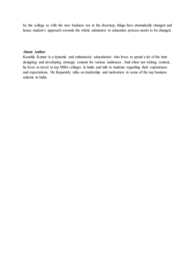 Future of MBA Education | PDF