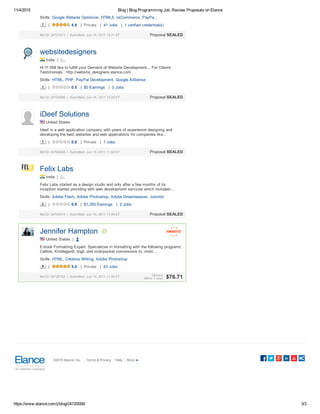 Blog blog programming job | PDF