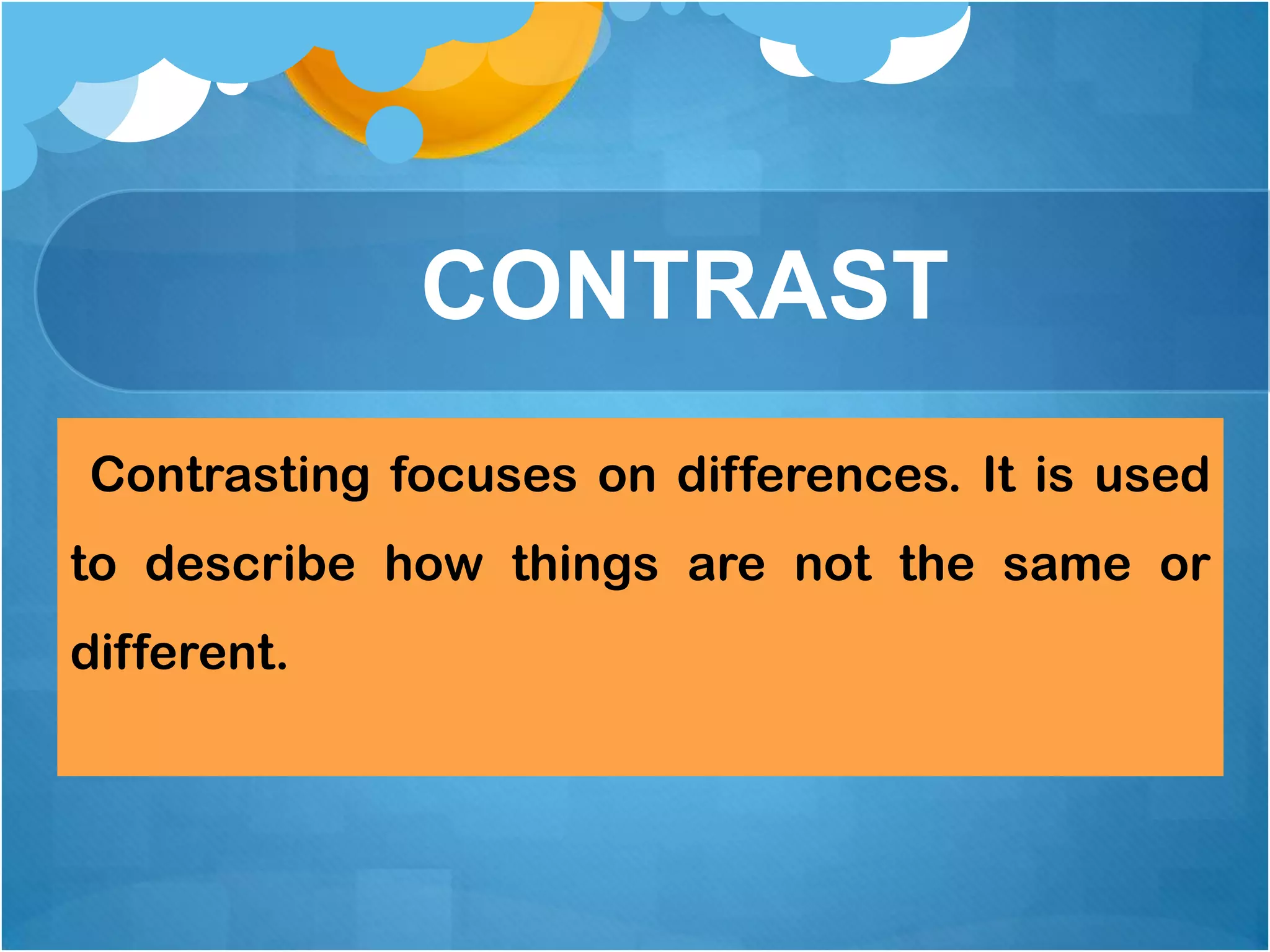 TUTORIAL 3: COMPARISON AND CONTRAST | PPTX