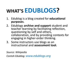 Blog dan dosen | PPT