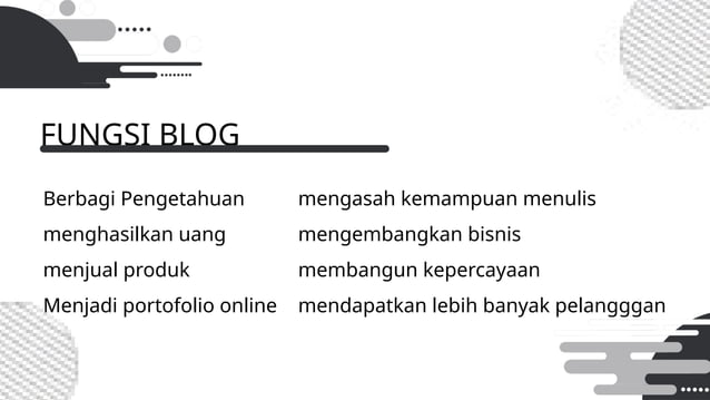 materi pembelajaran tentang blog dan vlog | PPTX