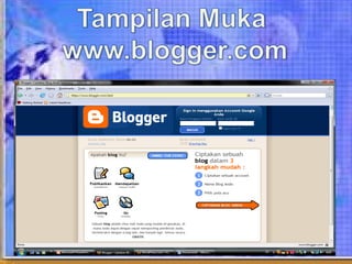 CARA MEMBUAT BLOG | PPT