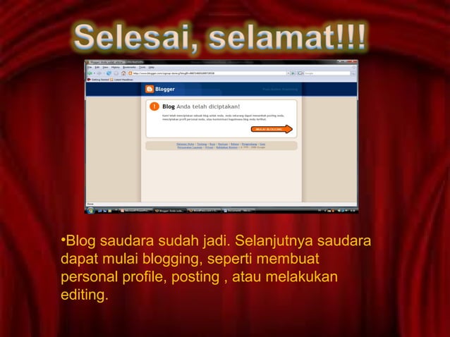 CARA MEMBUAT BLOG | PPT