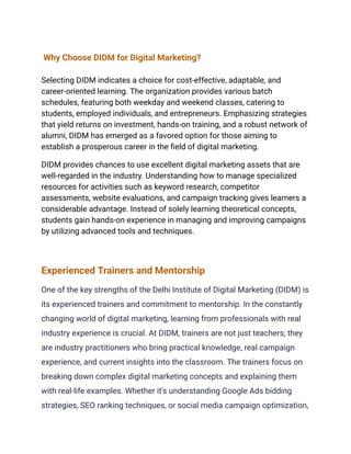 Top Digital Marketing Institute for Skills | PDF
