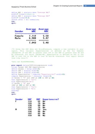 SAS Ron Cody Solutions for even Number problems from Chapter 7 to 15 | PDF