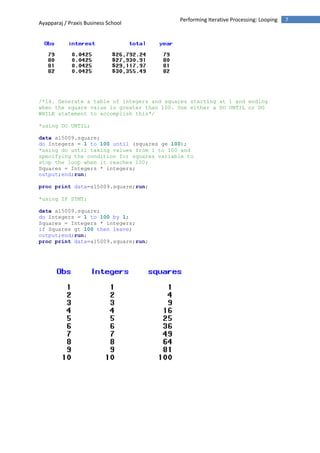 SAS Ron Cody Solutions for even Number problems from Chapter 7 to 15 | PDF
