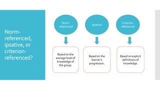 My experience with assessment | PPT
