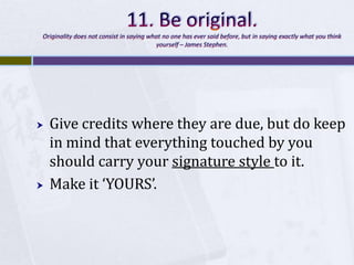 Blog etiquette | PPTX