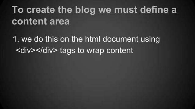 HTML/CSS Web Blog Example | PPTX