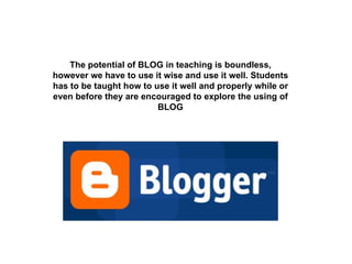 Blog for better learning and teaching | PPT