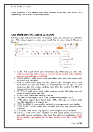 CARA MEMBUAT BLOG | DOCX