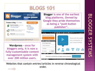 Blogger 101: A Beginner's How-To Guide | PDF | Social Networking | Internet