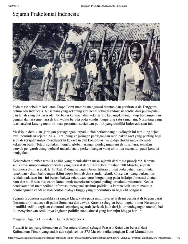 sejarah prakolonial indonesia | PDF