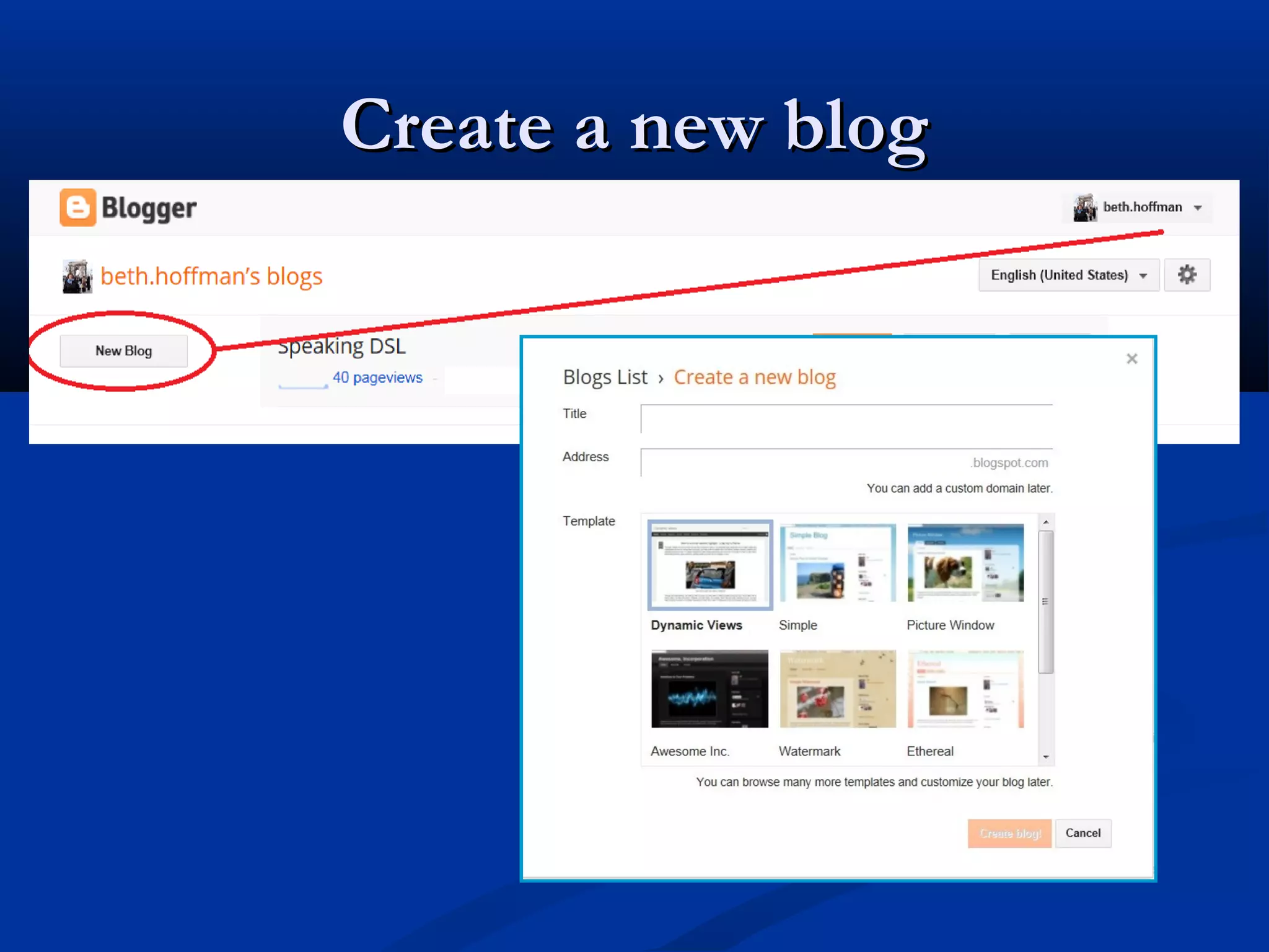 Blogger presentation | PPT