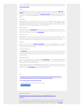 Learn Web Development Courses | Development Courses | PDF