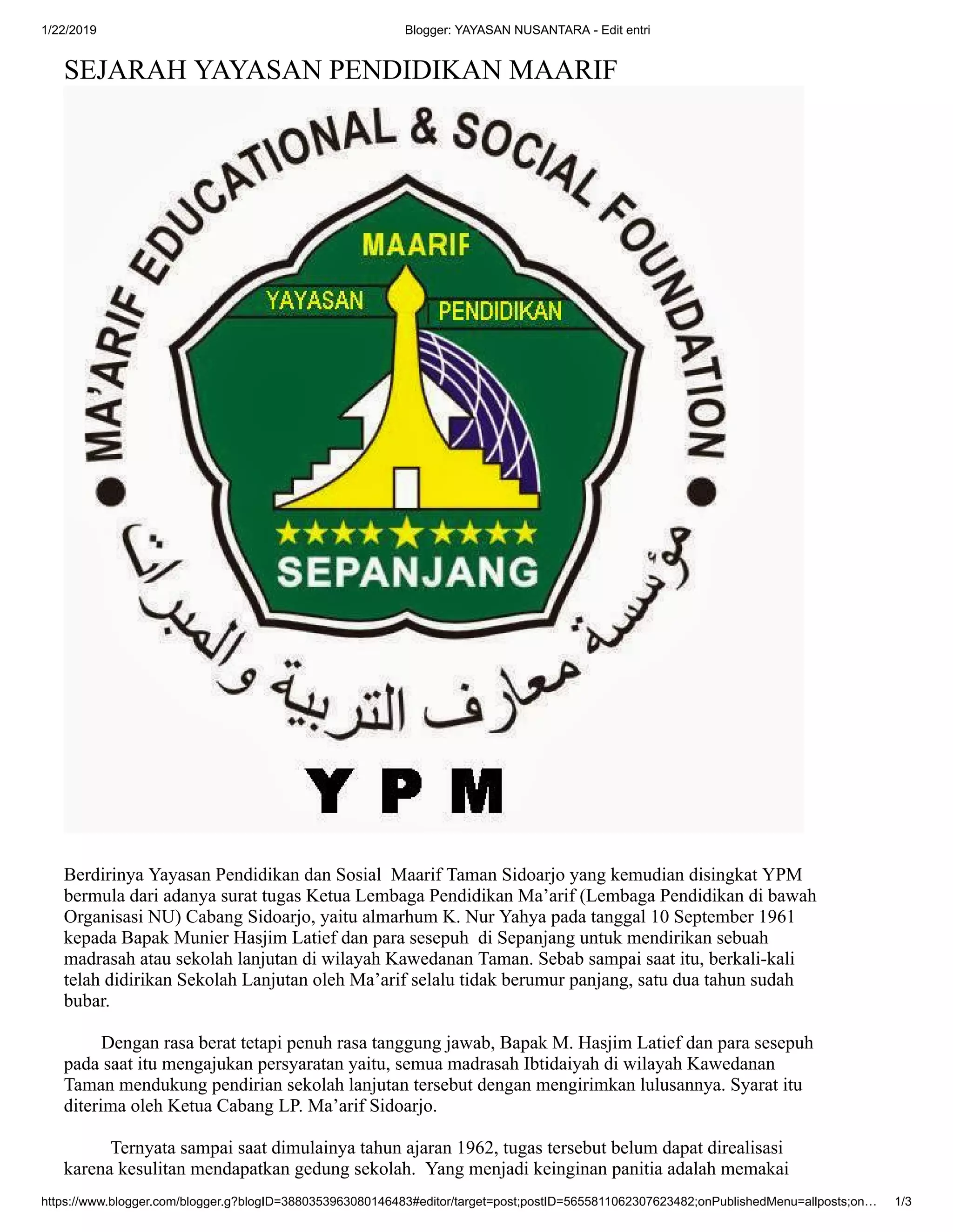 Blogger yayasan nusantara sejarah ypm | PDF
