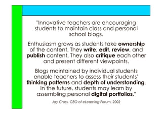 Blogging 101: Class Blogs | PDF | Internet for Beginners | Internet