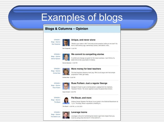 Enter the blogosphere | PPT