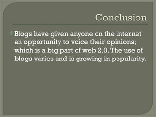 Blogging | PPT | Internet | Computing