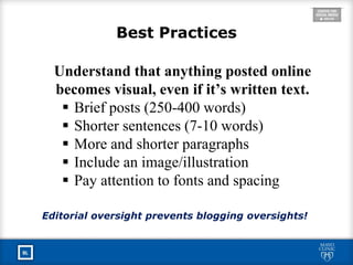 Blogging Best Practices | PPT
