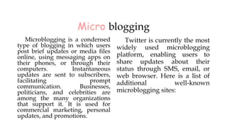 Grade 10 Computer Lesson 5: What is Blogging? | PPTX