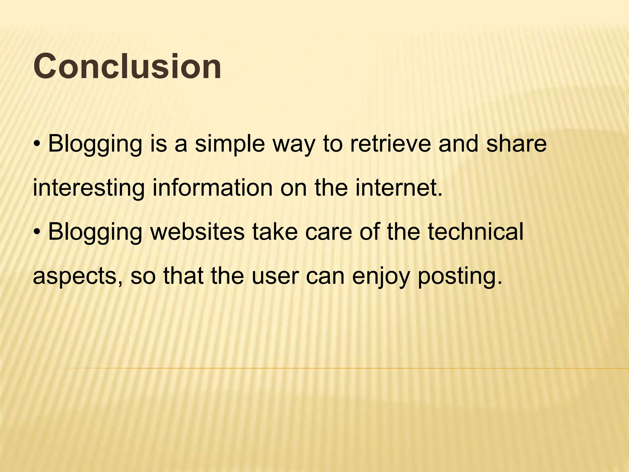 Presentation on how to create education blog | PPTX