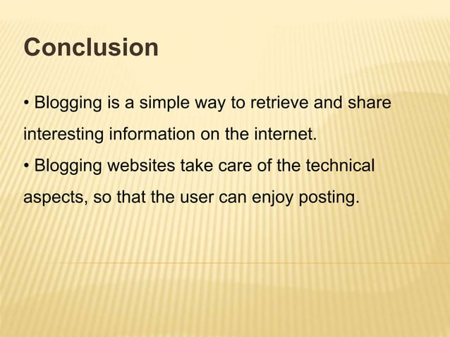 Presentation on how to create education blog | PPTX