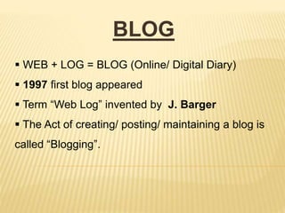 Presentation on how to create education blog | PPT