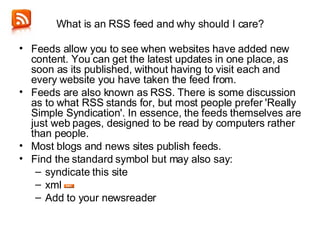 Blogging: beyond the basics | PPT