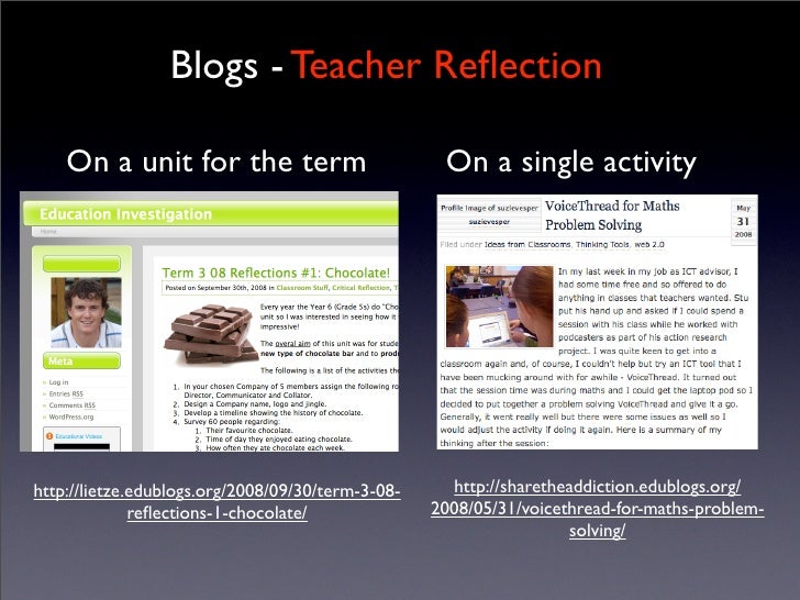 Blogging Examples in Education Oct 08