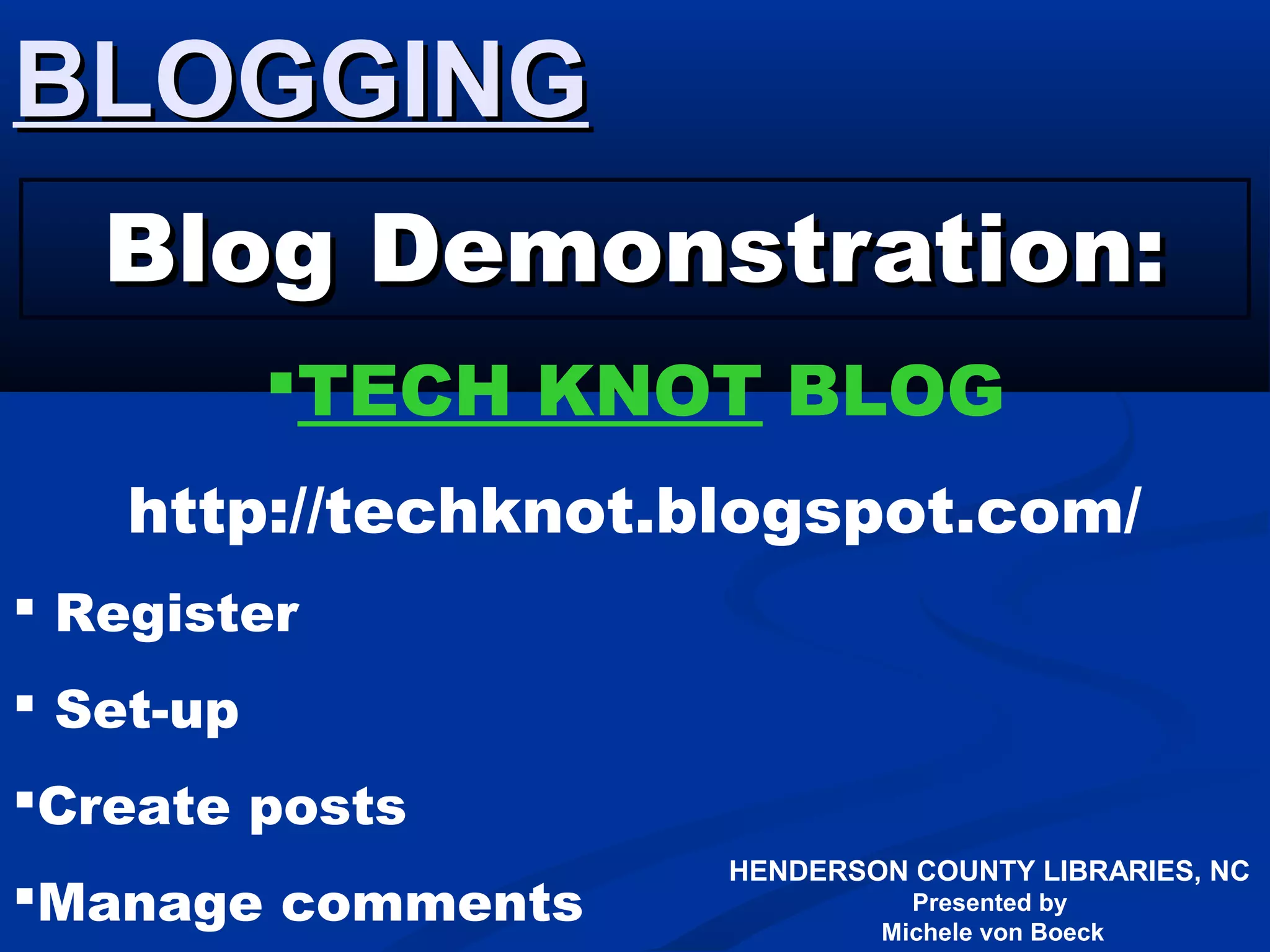 Ppt on introduction to blogging | PPT