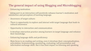 Blogging and microblogging | PPT