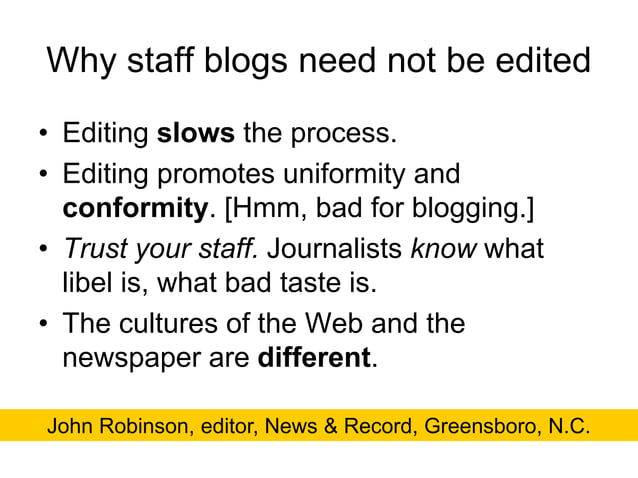 Blogging for journalism.ppt