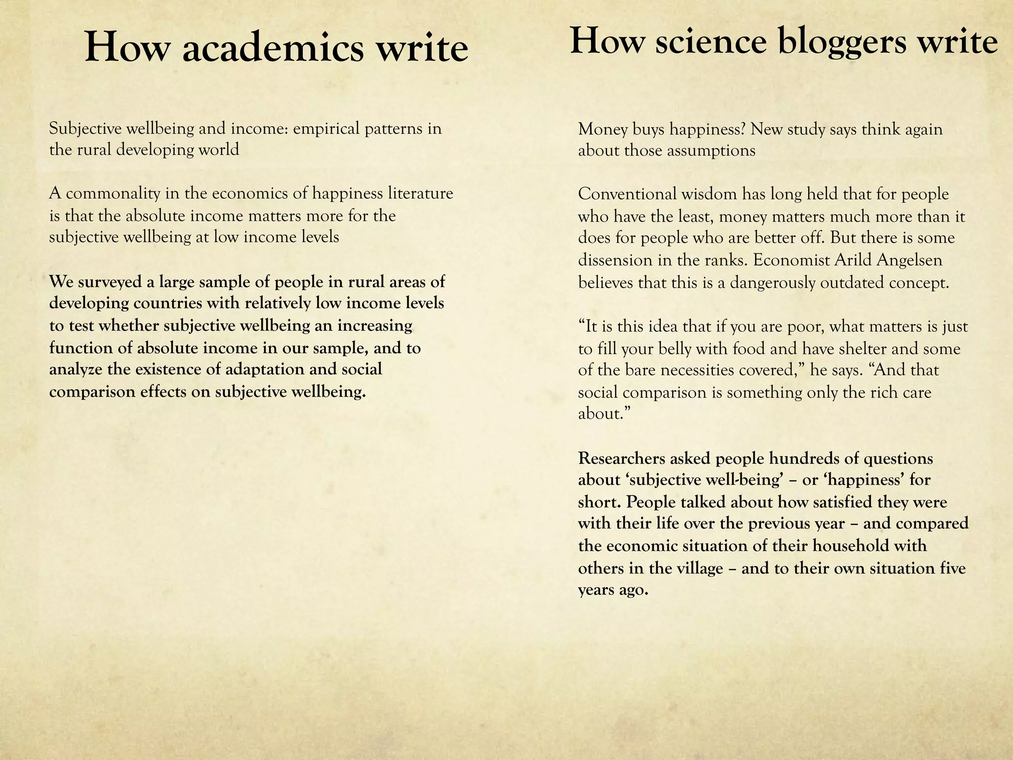How to write a science blogpost people want to read | PDF