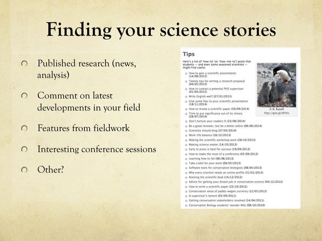 How to write a science blogpost people want to read